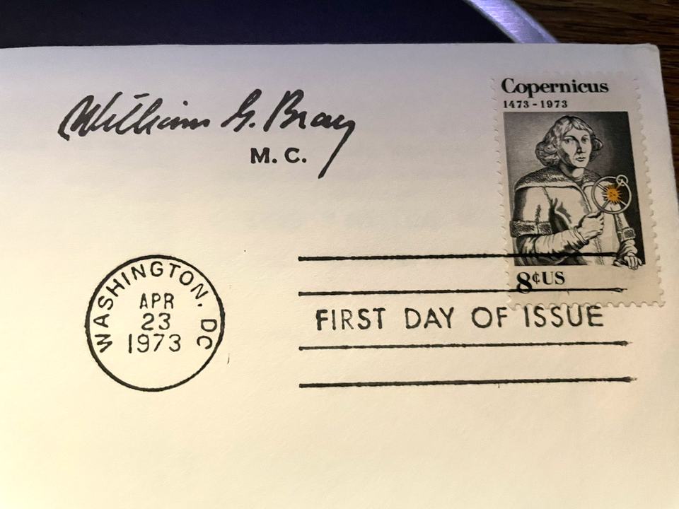 1973-COPERNICUS 8 cent FDC On Congressional Frank Envelope | eBay