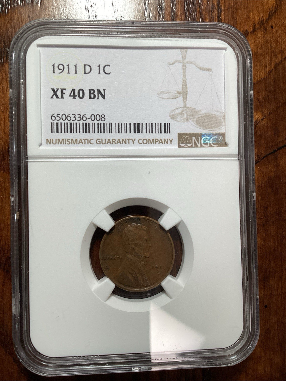 Beautiful High Grade 1911-D Lincoln Cent. NGC GRADED XF 40 BN | eBay