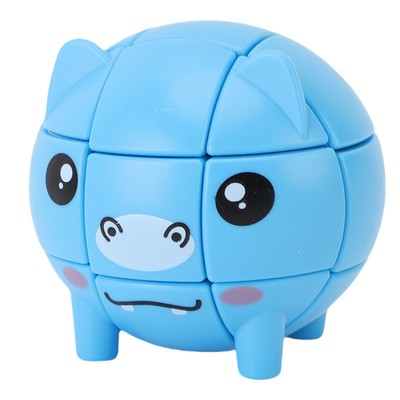 Animal Model Toy 3x3x3 Speed Cube 6PCS Hippo Puzzle Toys For Daily ...