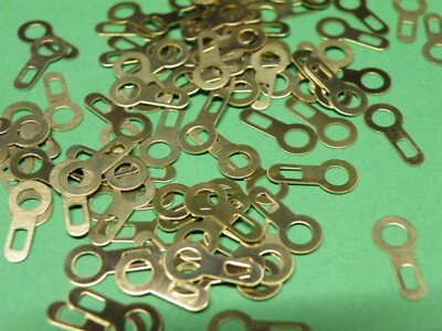 50 Pc Solder Earth Tags M3 Connector. ok for 6BA 0.125" Natural Brass ...