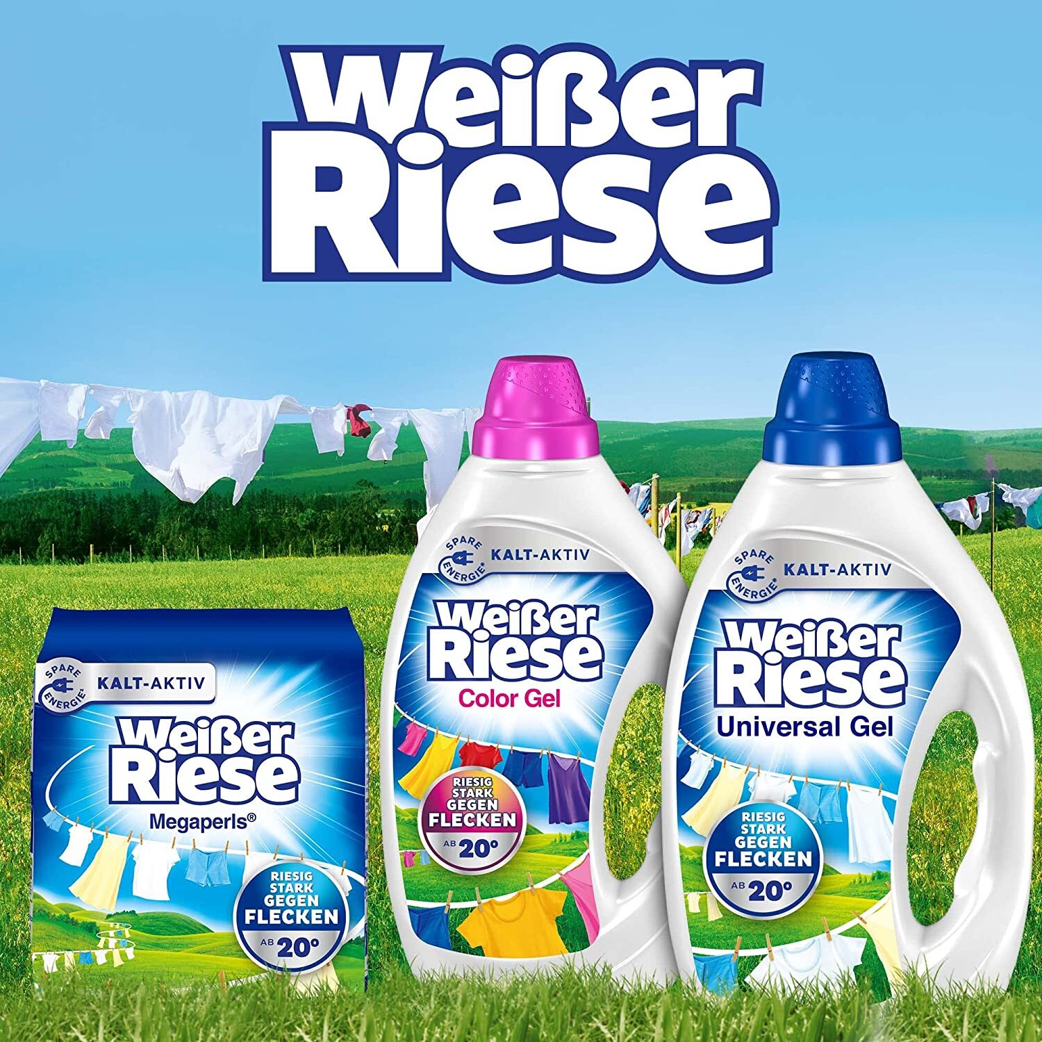 Weißer Riese Universal Gel, Vollwaschmittel, 100% recycelbar, 4x 50 WL ...