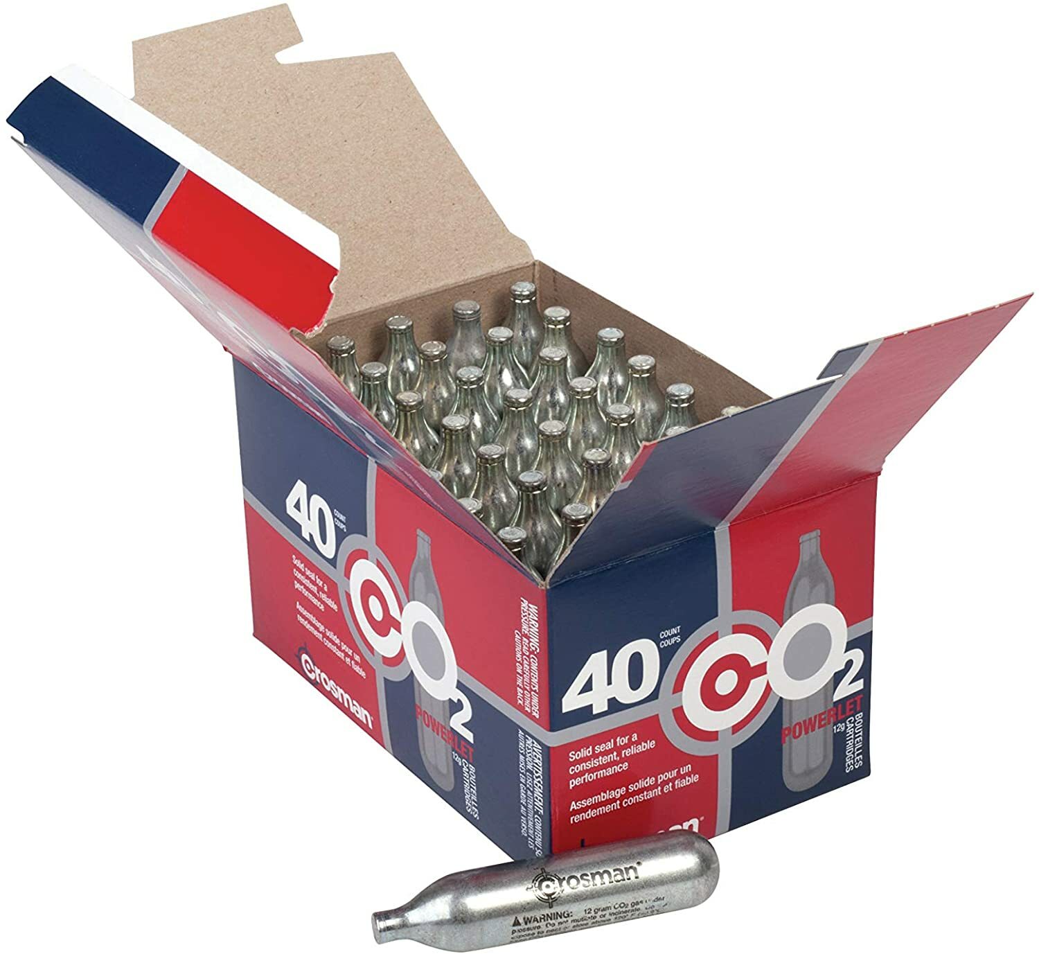 CO2 CARTRIDGE Gun Gas Pellet Airsoft BB Pellet 12 Gram Crosman CO2 ...