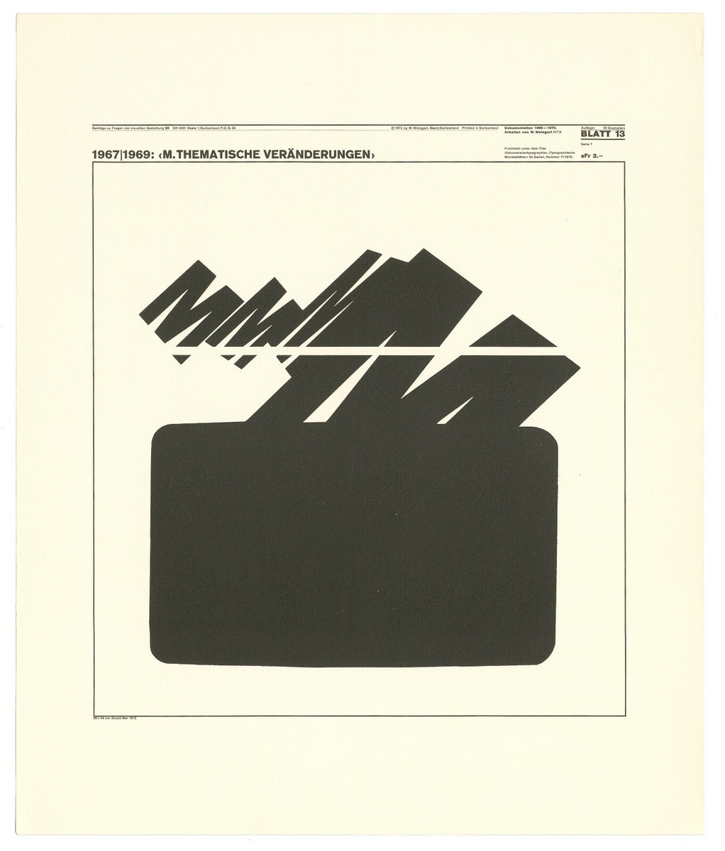 Wolfgang Weingart Graphic Design