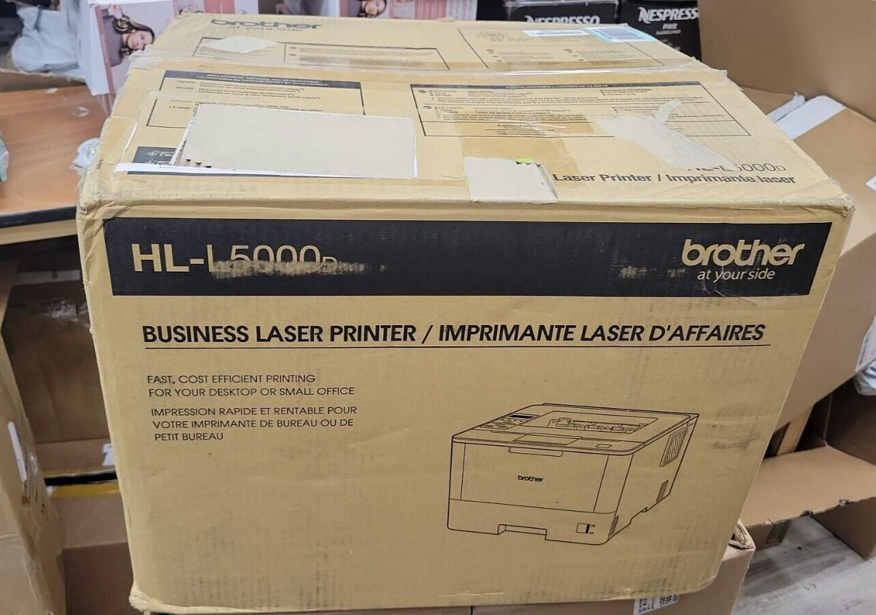 Brother HL-L5000D Monochrome Laser Printer - 1200 dpi - Duplex USB 2.0 ...