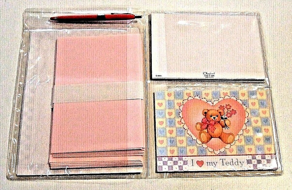 Teddy Bear Stationery Set by Olympicard - Sheets, Envelopes, Postcards ...