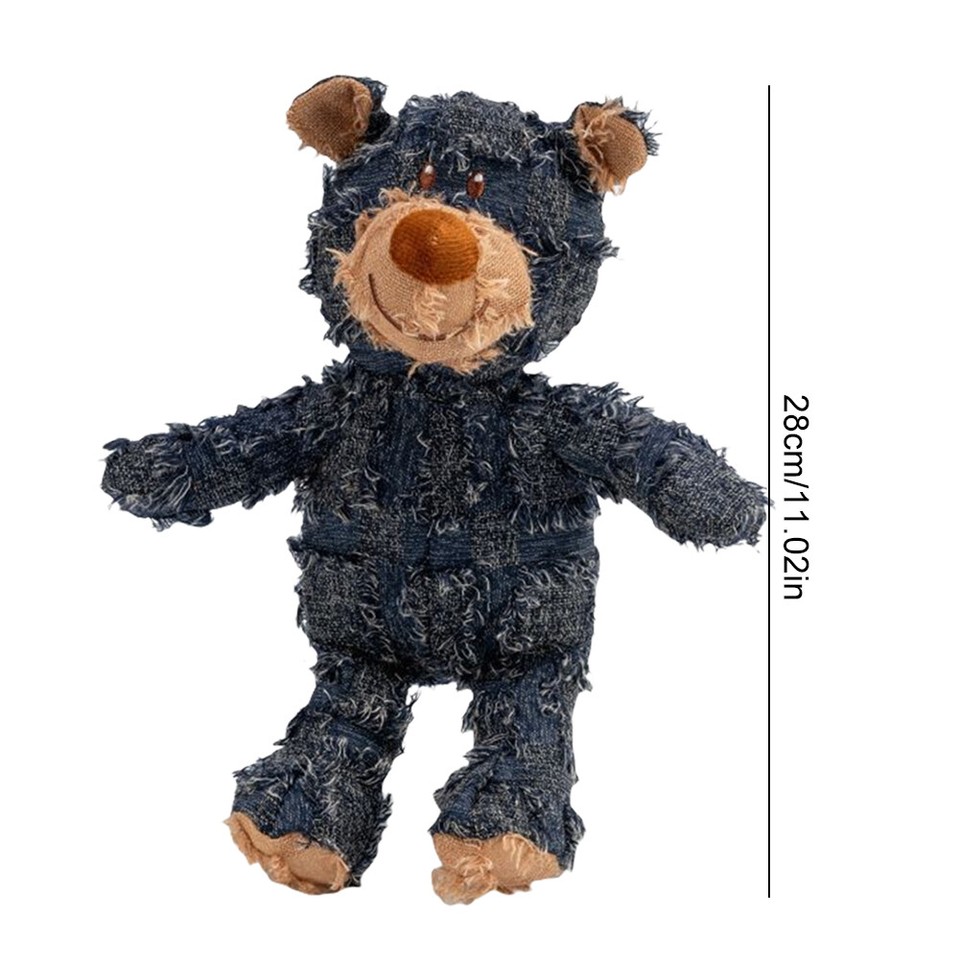 Squeaky Bear Toy Interactive Plush Dog Toys Squeaky Dog Toys for Dogs ...