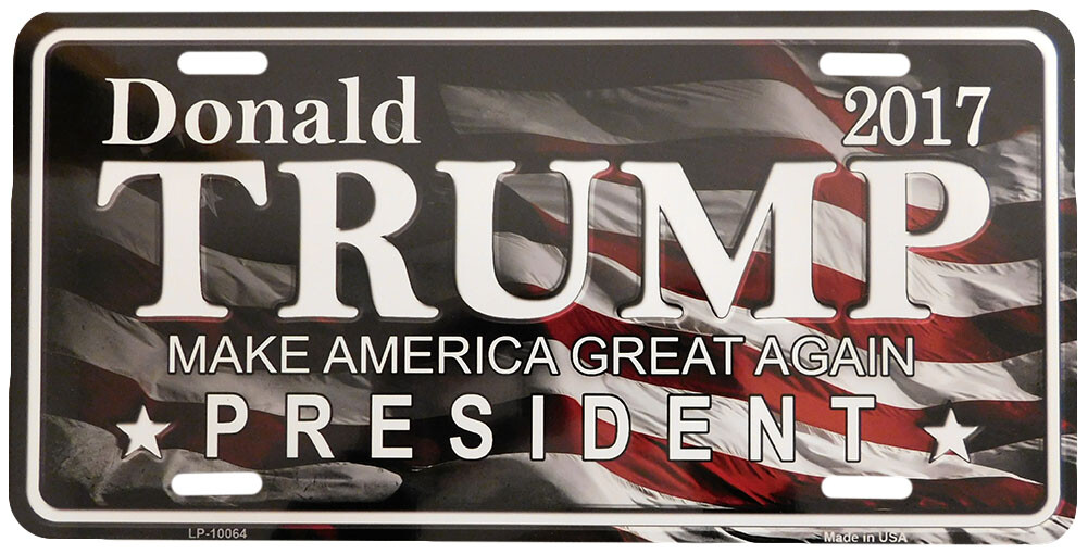 Donald Trump MAGA President 2017 6"x12" Aluminum License Plate LP-10064 ...