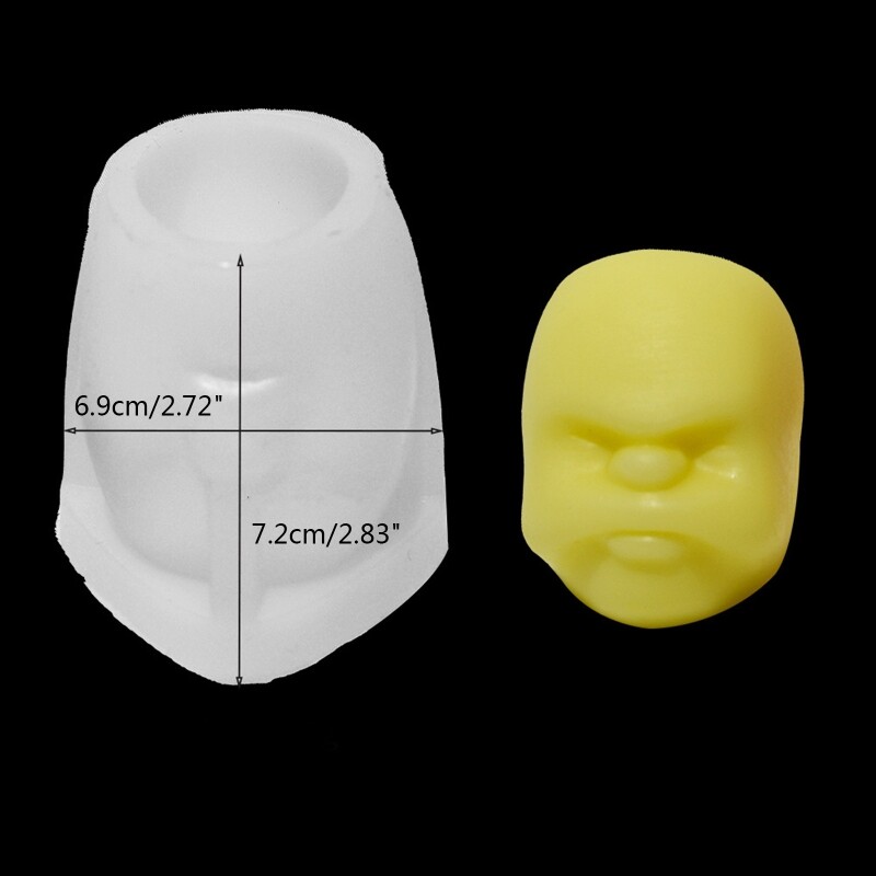 3D Human for Head Epoxy Mold Making Soap Melt Resin Polymer Clay Home ...