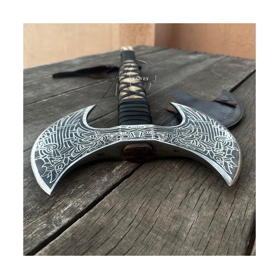 MDM-Ax106 24'' Double Headed Axe | Double Sided Axe Dane Axe - Viking ...