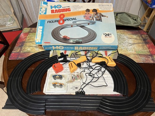 Aurora T-Jet Thunderjet Figure 8 Slot Car Set 1967 Complete Original ...