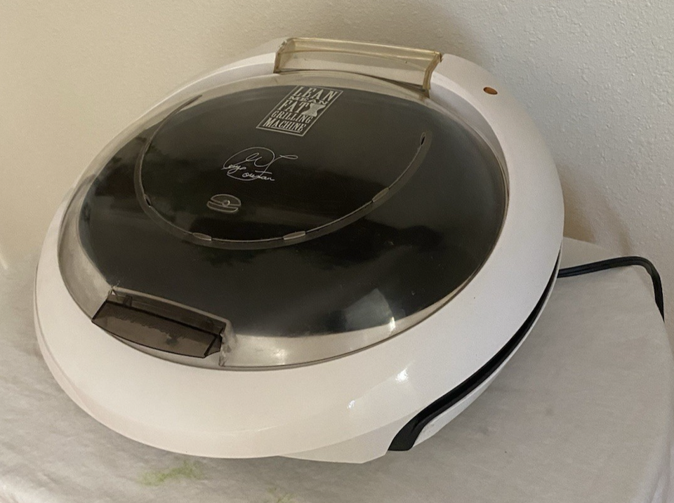 George Forman Grilling Machine Model #GRB36BW White W/ Bun Warmers 2 ...