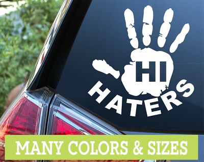 Hi Hater Funny Car Truck Tumbler Import Vinyl Decal Sticker | eBay