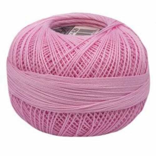 Lizbeth Egyptian Cotton Crochet Thread Size 40 Color 629 Light Azalea ...