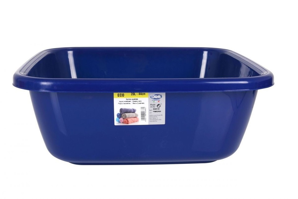 20L Washing Up Bowl Extra Large Plastic Basin Pet Bath Tub Storage ...