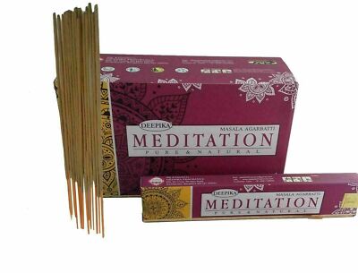 Deepika Meditation Incense Sticks Agarbatti Natural Fragrance 12 Box ...
