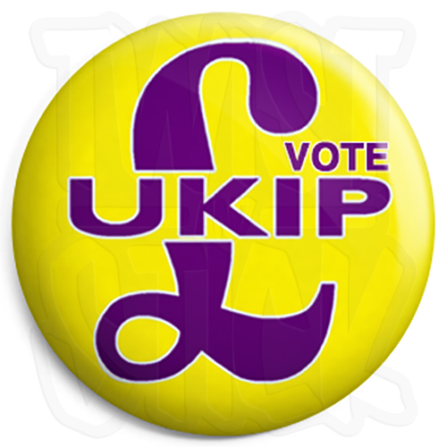 Vote UKIP - 25mm Button Badge - General Election Political UK ...