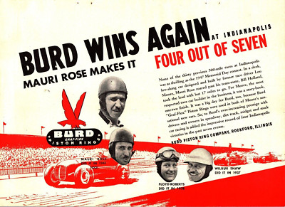 Mauri Rose Burd Piston Rings 1947 Vintage Print Ad Ephemera Wall Art ...