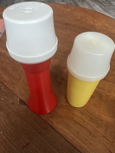VTG TUPPERWARE KETCHUP AND MUSTARD PUMP CONTAINERS | eBay