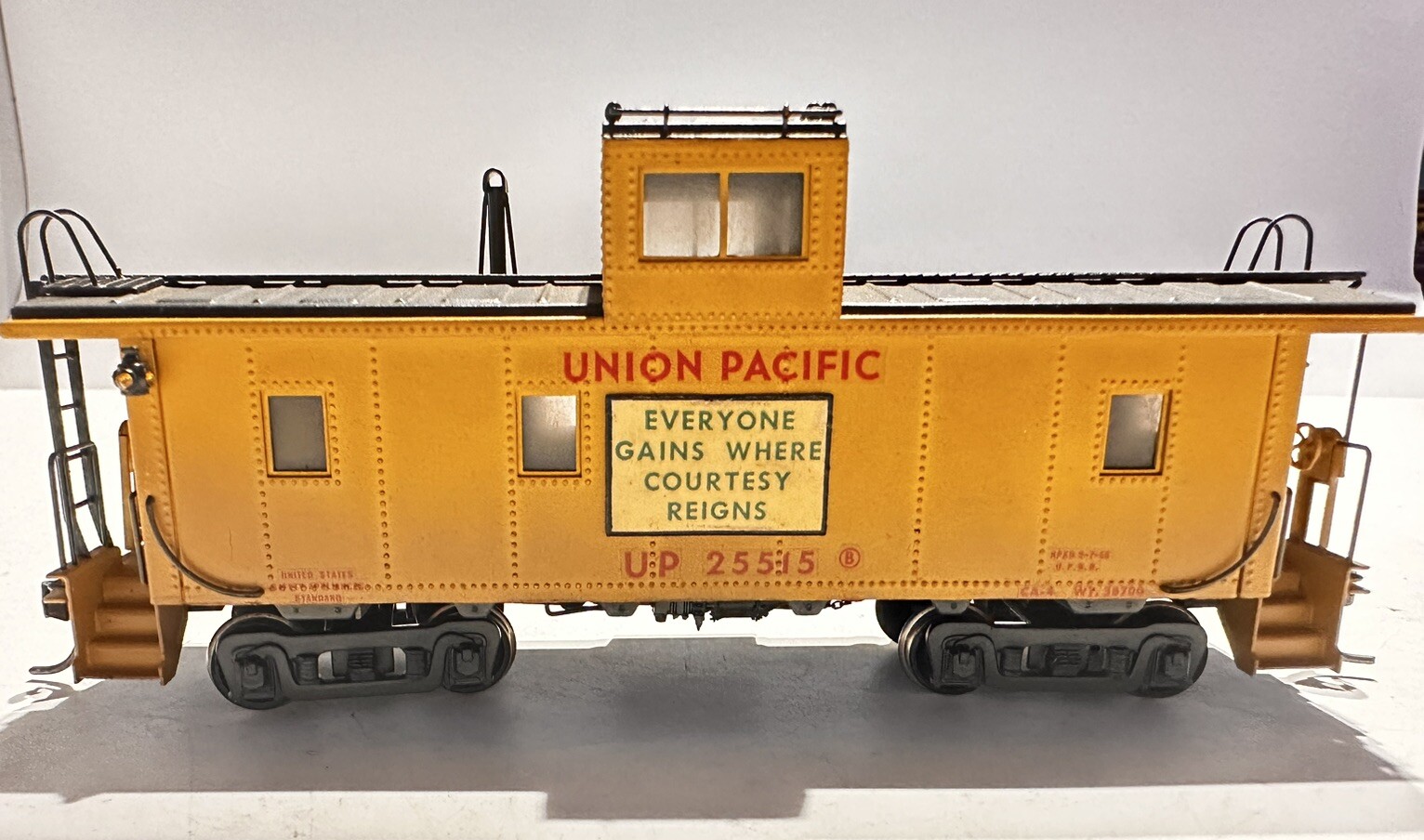 Union Pacific HO UP Brass Caboose West side Model Company UP 25515 | eBay