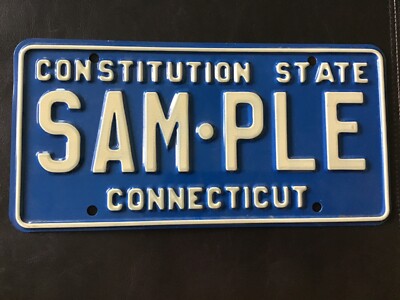 1977 Connecticut SAMPLE License Plate Tag | eBay