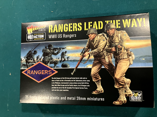 US Rangers Bolt Action primed, unplayed, still on sprue Warlord Games ...