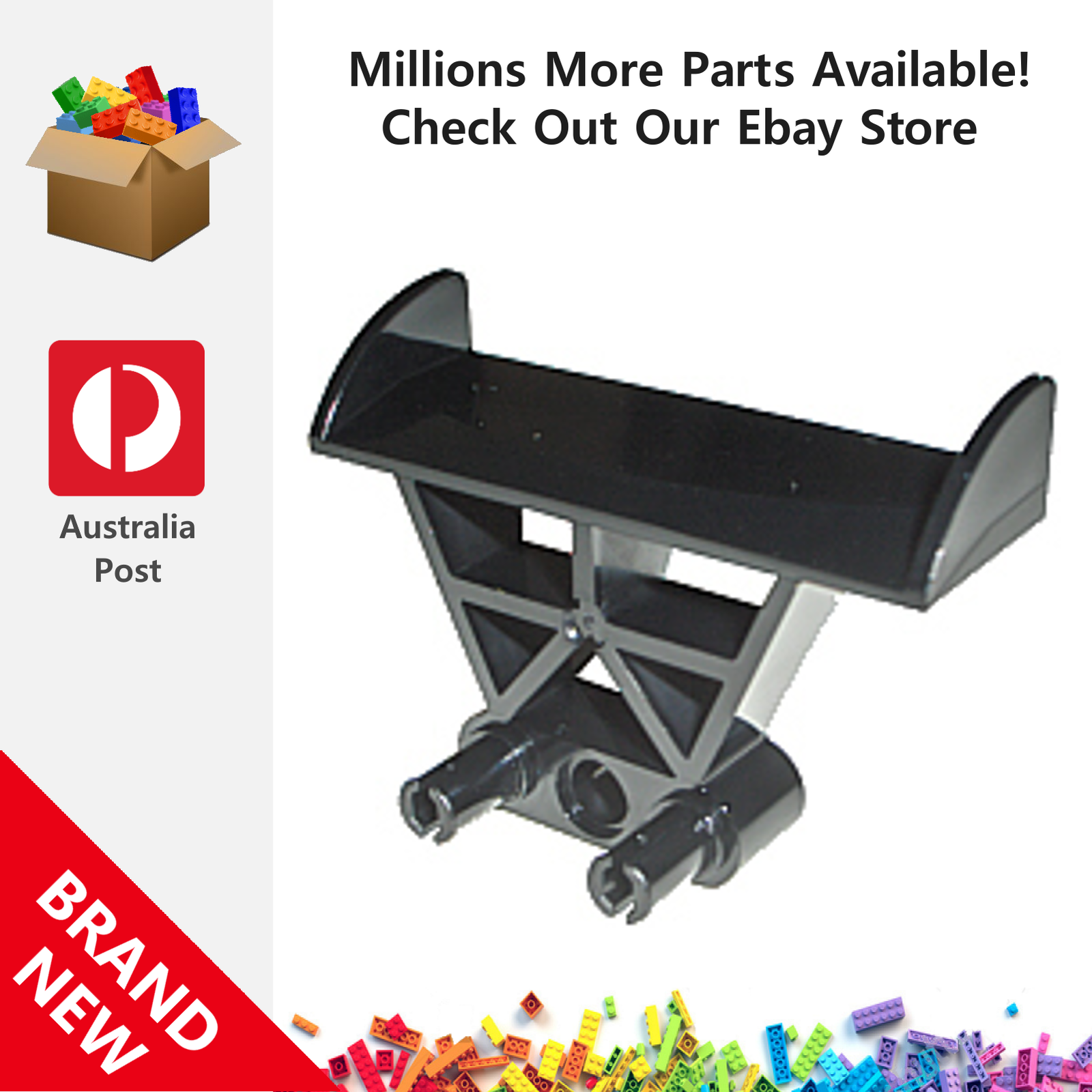 Genuine LEGO™ Black Vehicle Spoiler 3 x 4 x 6 30626 4153107 New | eBay