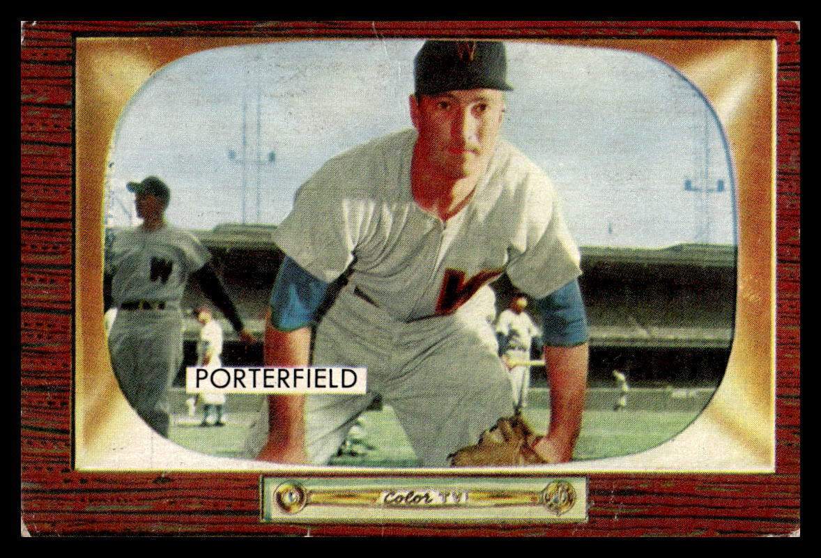 1955 Bowman Bob Porterfield #104 Washington Senators Baseball Card | eBay