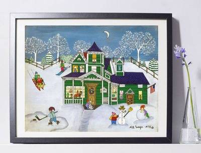 Winter in Vermont Art Print 8x10" Pat Singer's New York - Home Decor | eBay
