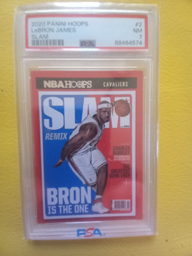 LeBRON JAMES PSA 7NM. 2020 PANINI HOOPS-SLAM card #2 | eBay