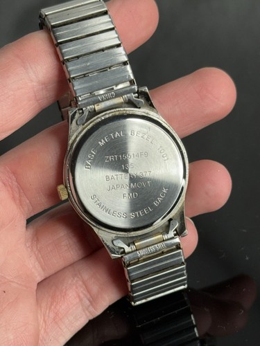 Vintage Mens Merona Wrist Watch Expansion Band Silver Gold Two-Tone | eBay