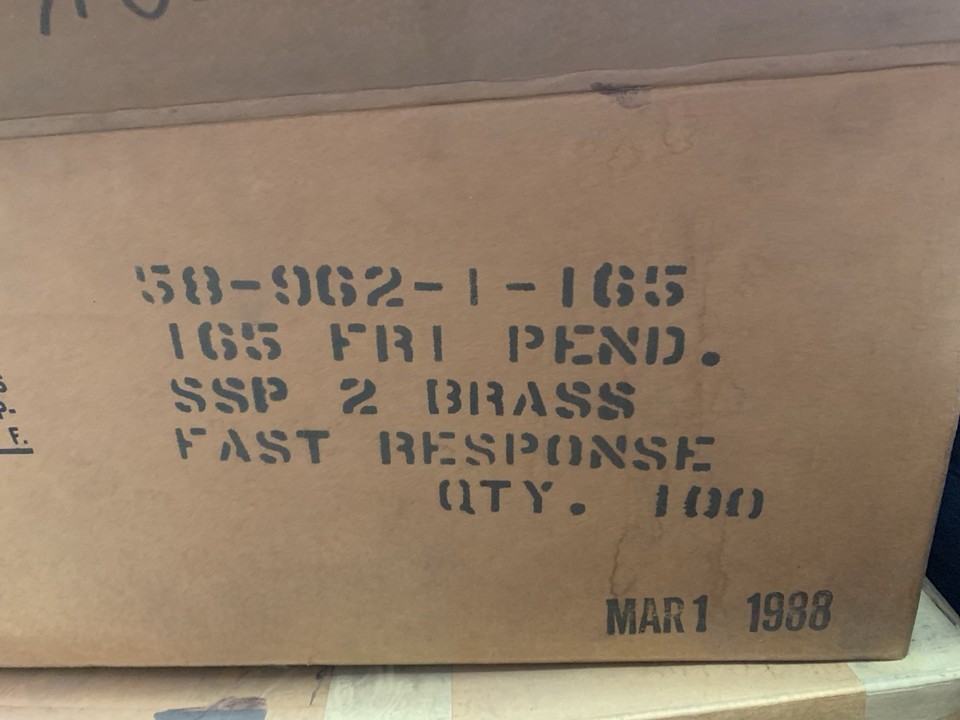 GEM 1988 Fast Response Fire Sprinkler Head SSP2 458A Box of 94 | eBay