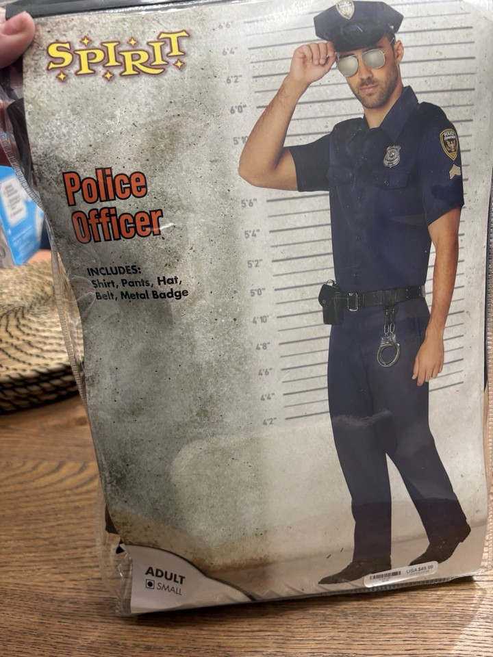 Spirit Halloween Police Officer Costume Adult Small | eBay
