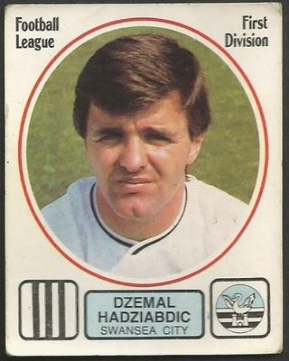 PANINI FOOTBALL 82- #261-SWANSEA CITY & YUGOSLAVIA-DZEMAL HADZIABDIC ...