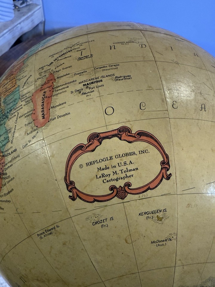 Vintage Replogle Globe INC 12” World Classic Series Mid Century USSR ...