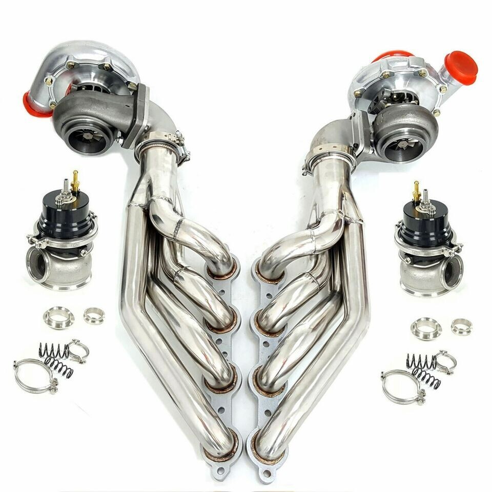 LS1 LS2 LS3 LS4 LS6 LSX V8 T4 Two Turbos+Headers+T3 T4 Elbows ...