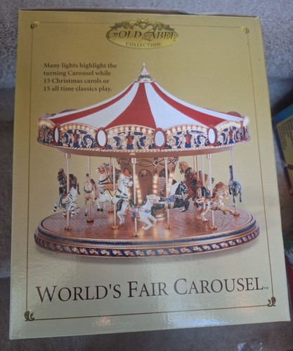 2003 World’s Fair Carousel Gold Label Collection Mr. Christmas NEW ...