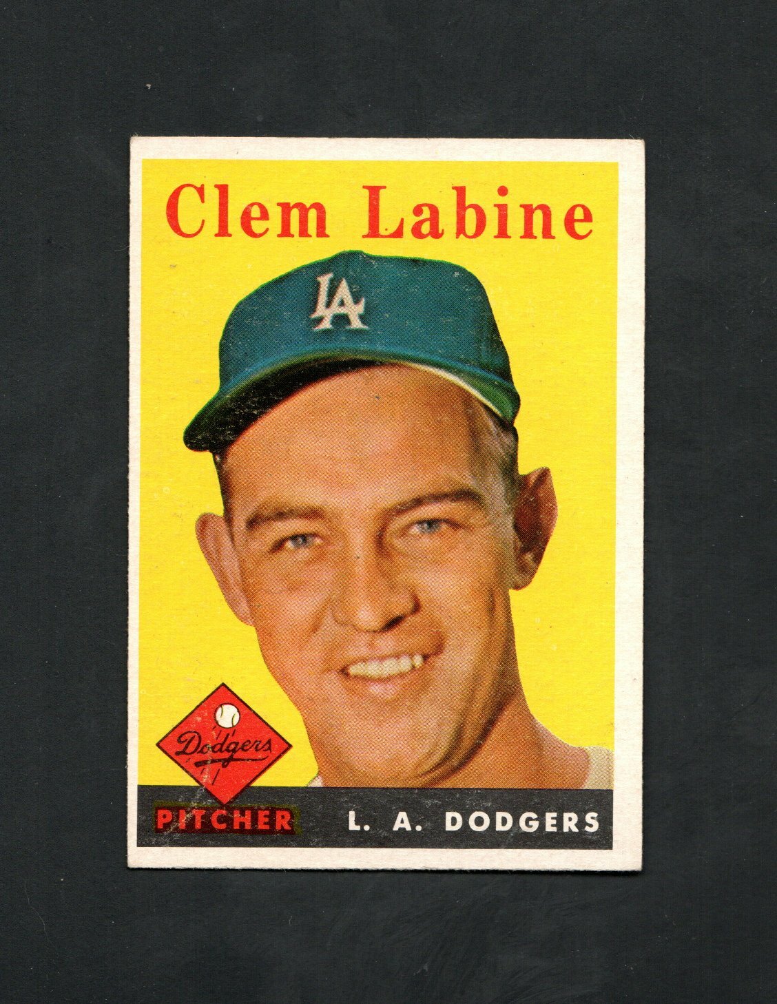 1958 Topps Clem Labine #305 ~~ Beautiful NM Card ~~ LA Dodgers | eBay