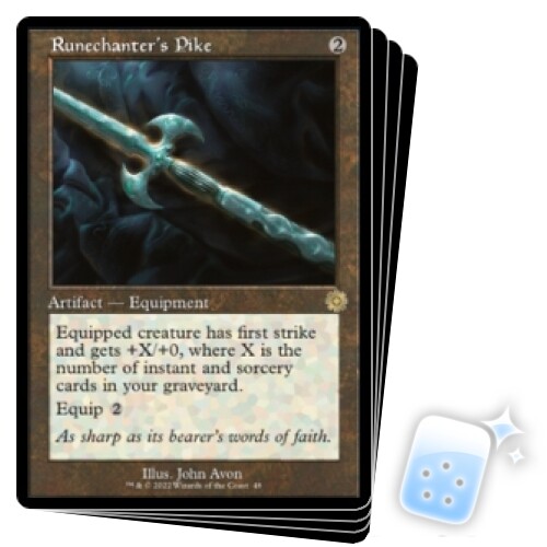 RUNECHANTER'S PIKE X4 The Brothers' War Retro Artifacts Magic MTG MINT ...