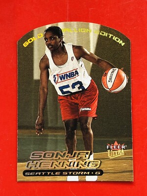 2000 Fleer Ultra WNBA Gold Medallion Edition Sonja Henning #87G Rookie ...