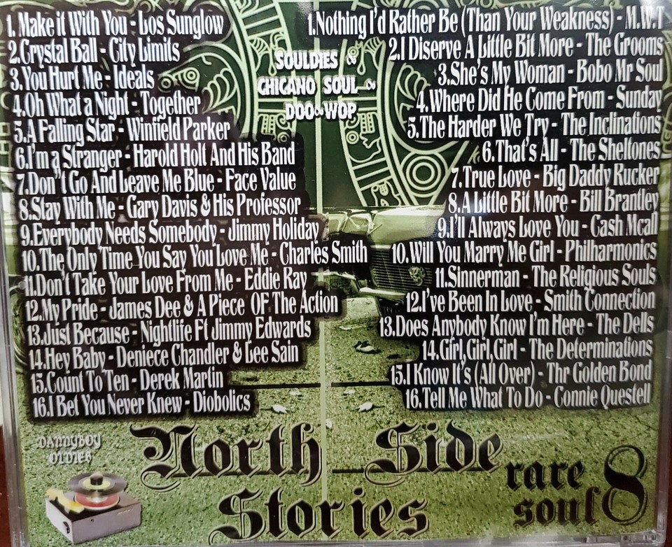 North Side Stories Vol 8 CD Rare Soul CD Lowrider Style Oldies 2 CD Set ...