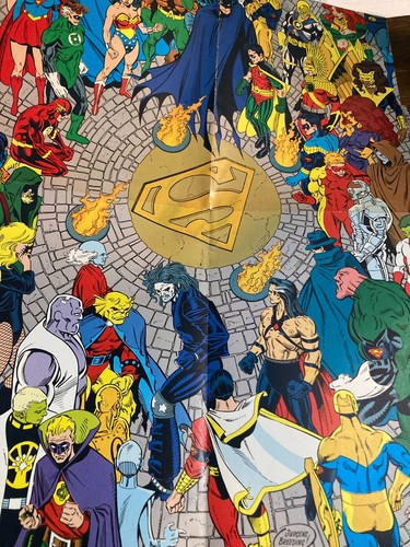 Death of Superman Promo Poster (1993) Death/DC Jurgens, Grummett two ...