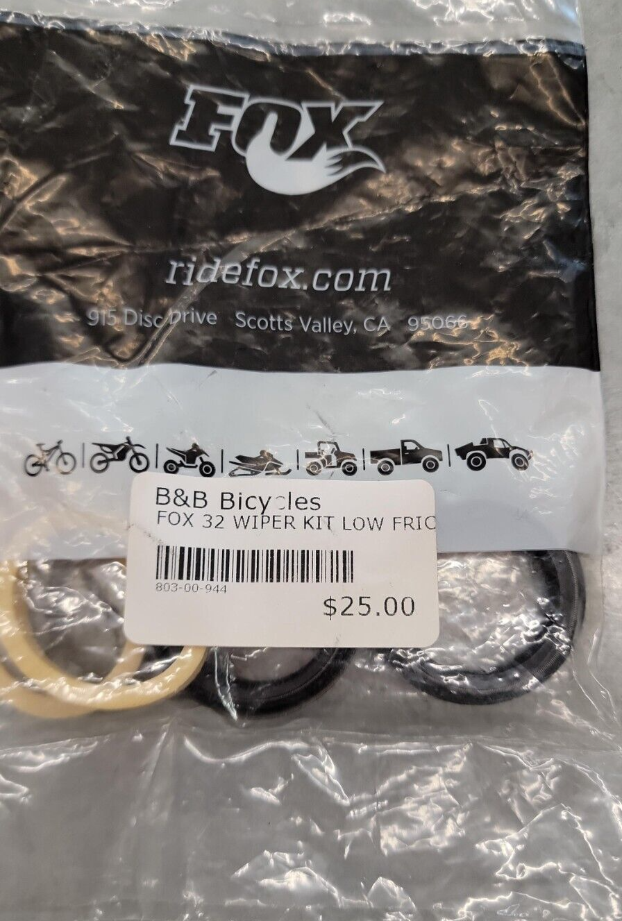 Fox Kit Duster Wiper - Forx - 32mm - Low Friction - No Flange- 803-00 ...