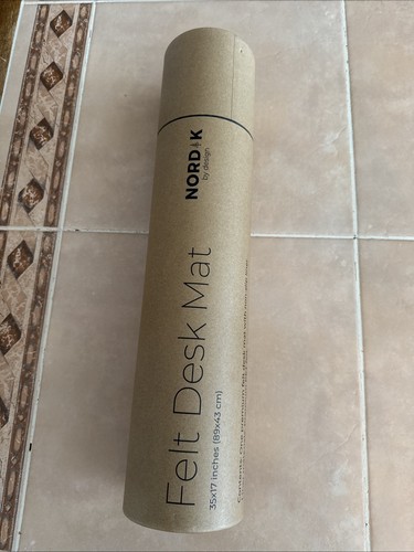 Nordik Large Felt Desk Mat Charcoal 35 x 17 inch Full Desk Keyboard Mat ...