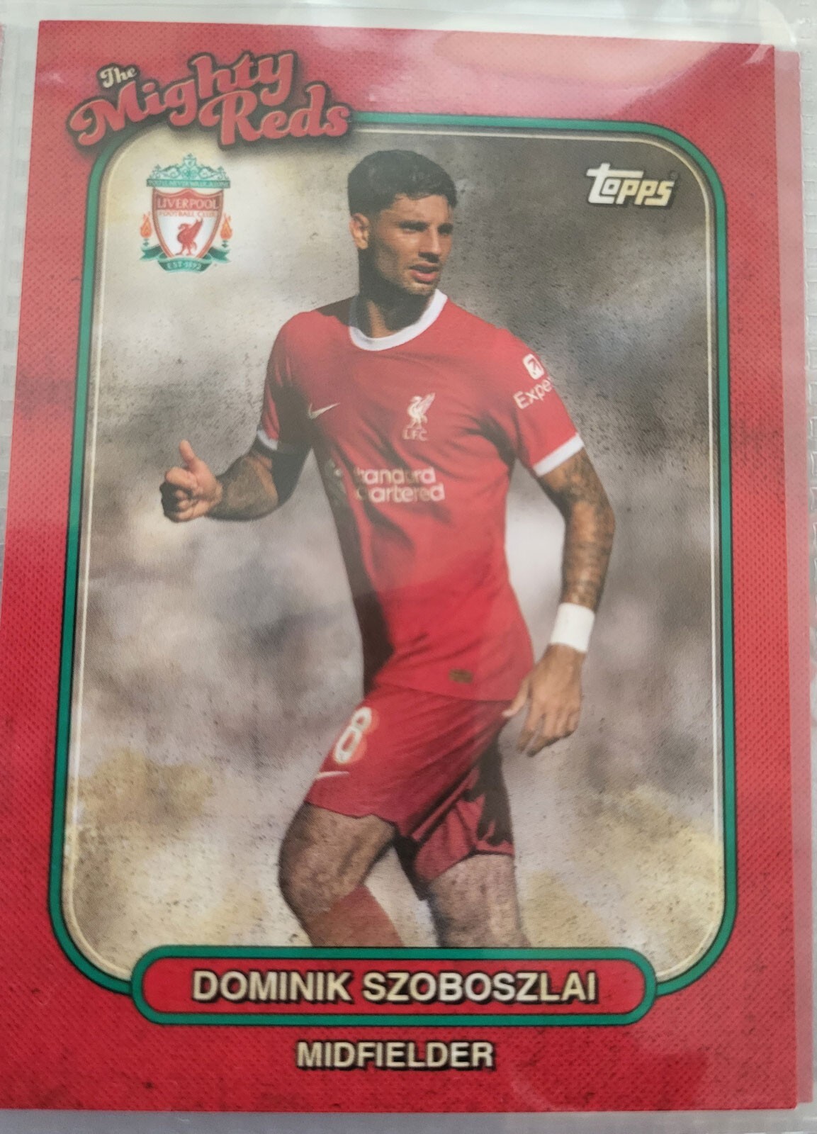 TOPPS, YOU'LL NEVER WALK ALONE, LIVERPOOL FC, 23-24, MIGHTY REDS ...