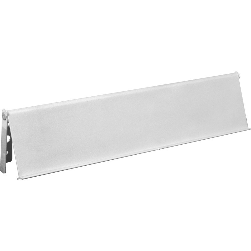 SATIN ALUMINIUM -Front door Internal External letter box postal plate ...