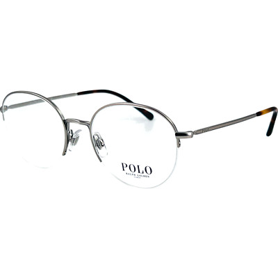 Polo PH1204 Mens Semi Rimless Eyeglass Frame 9010 Matte Silver 51-19 w ...