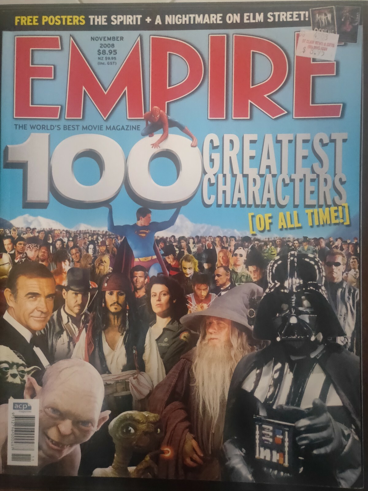 Empire Movie Magazine - November 2008 - 100 Greatest Characters Cover ...
