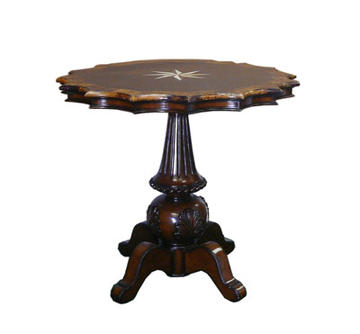 Antique Star Shape Marble Wood Mix Pedestial Table cs960 | eBay