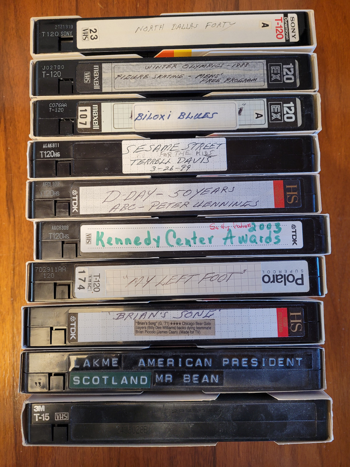 10 VHS TAPES Pre-Recorded TDK Cable TV | Grelly USA