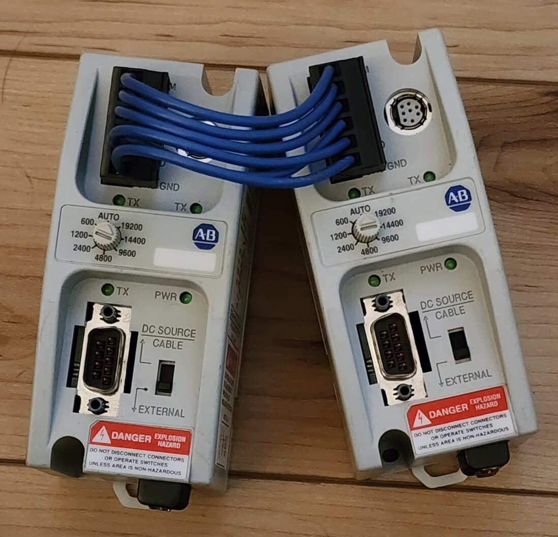 Pair 2x ALLEN BRADLEY 1761-NET-AIC SERIES B ADVANCED INTERFACE ...